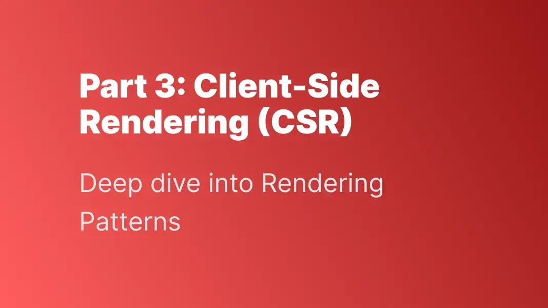 Client Side Rendering Boost Web App Interactivity And Speed Hamza Miloud Amar
